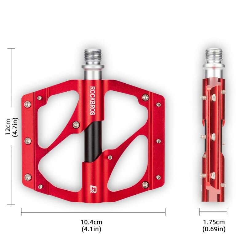 MTB Flat Pedals - Aluminum Platform Pedals with Sealed Bearings