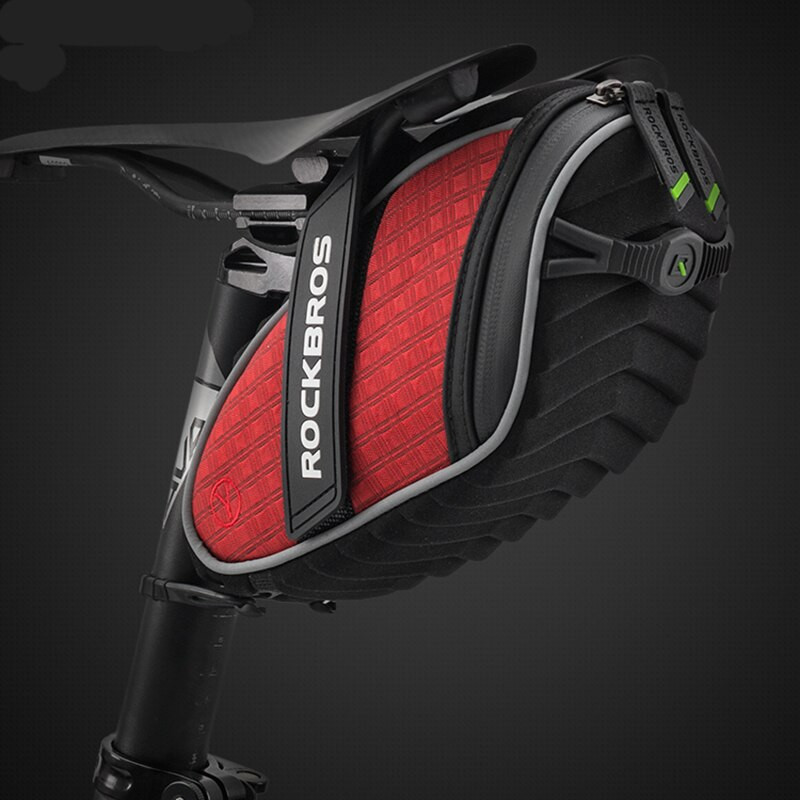 3D Shell Bike Saddle Bag - Rainproof & Reflective Bike Accessories