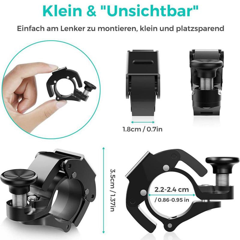 Mountain Bike Bell - Aluminum Alloy Handlebar Horn for Safety Cycling