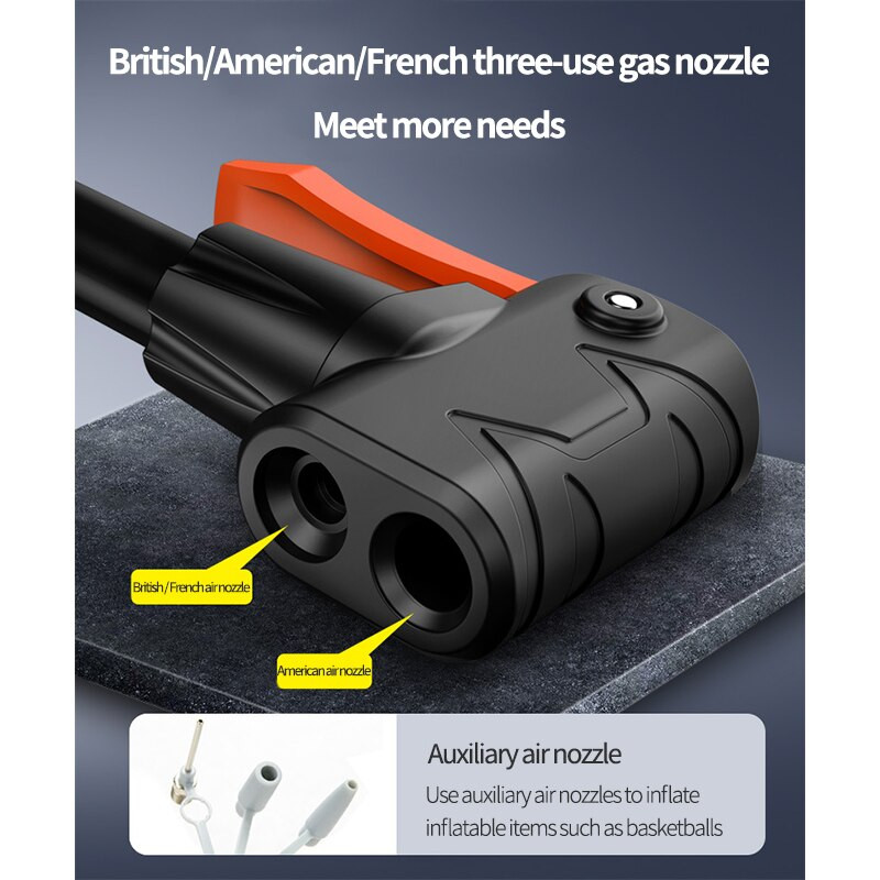 Mountain Bike Road Bike Pump Riding Portable Mini Bicycle Pump